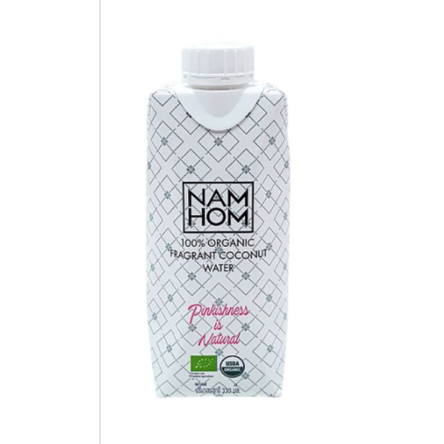 Organic Pink Coconut drink Nam Hom 100%coconut water | Shopee Malaysia