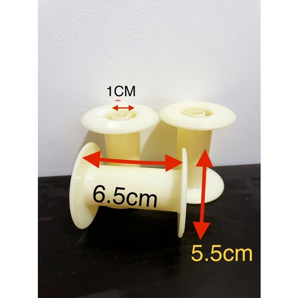 White plastic spools rope /cable roll /wire roll/ small plastic bobbin ...