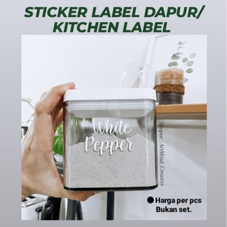 Sticker Label Barangan Dapur/ Kitchen Label Sticker | Shopee Malaysia