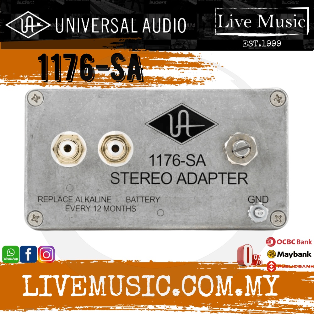 Universal Audio 1176-SA Stereo Adapter 1176 Limiting Amplifiers ...