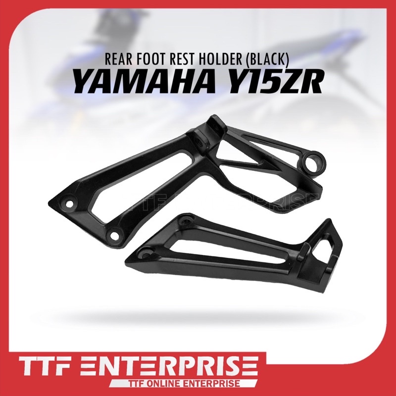 YAMAHA Y15ZR REAR FOOT REST HOLDER (BLACK) | Shopee Malaysia