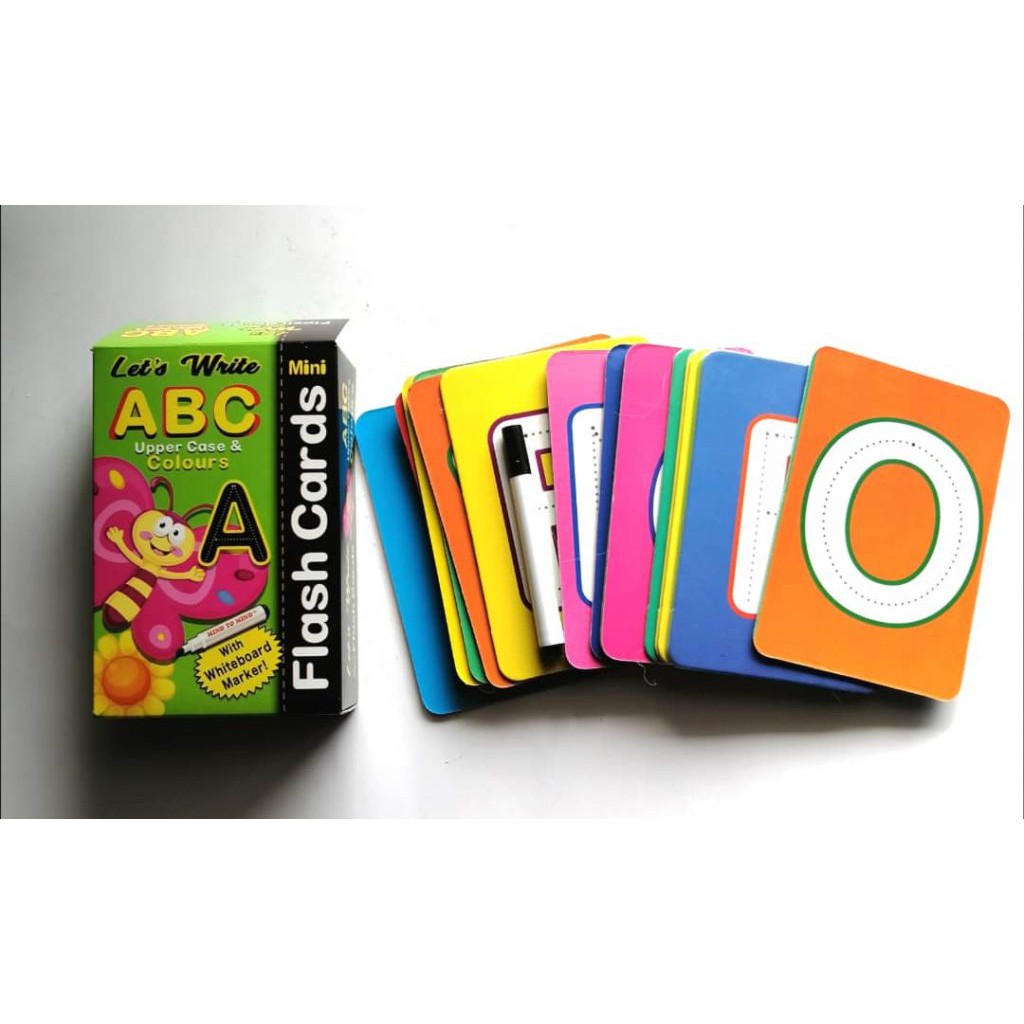 Flash Card ABC abc Kad Imbas lowercase uppercase reading writing first ...