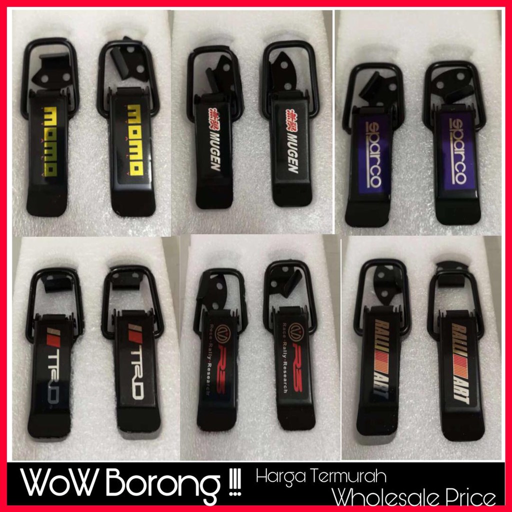 Universal Car lock bumper clip Bonnet lock Universal Bumper Bonnet Clip ...