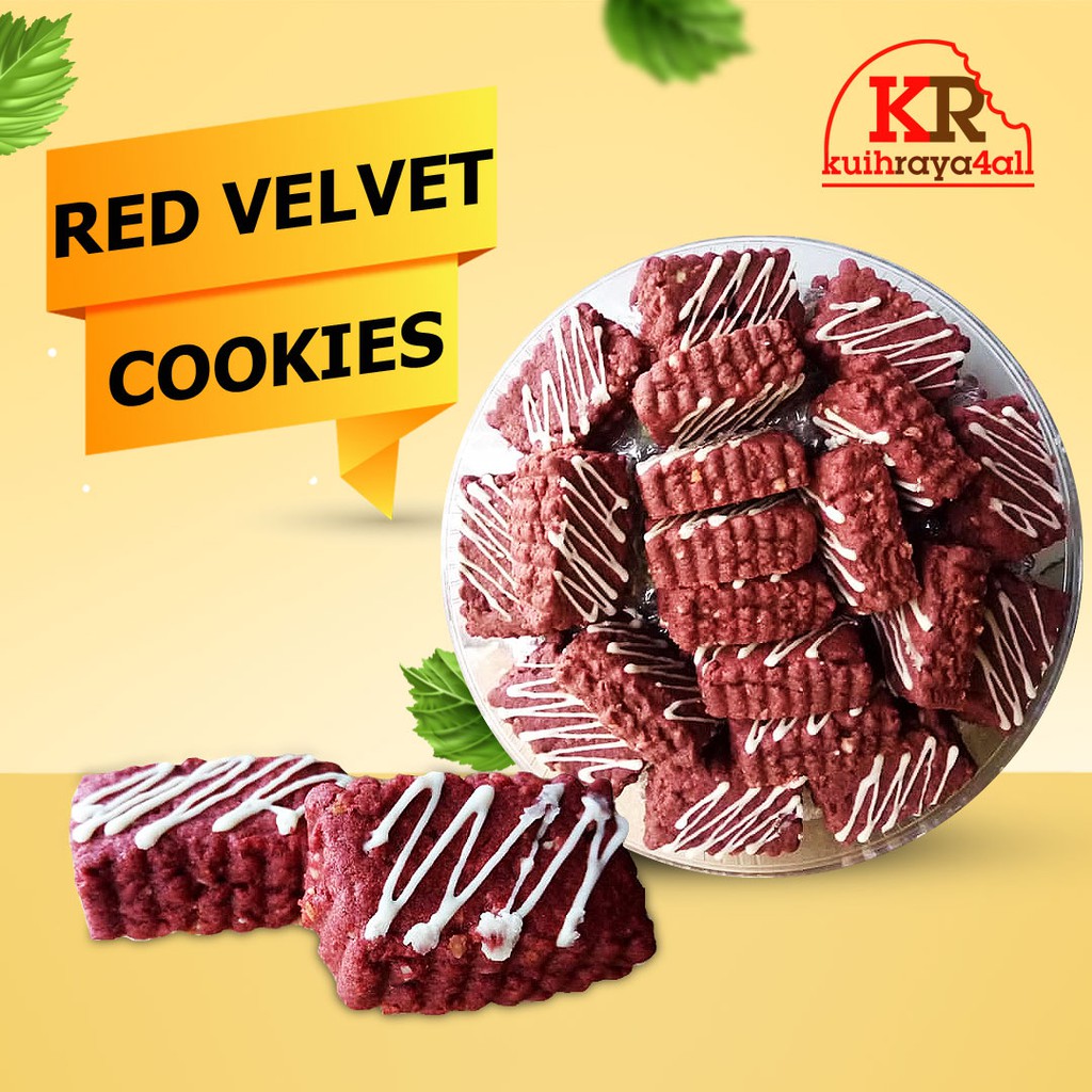 Kuih Raya 2022, Biskut Raya Red Velvet Cookies | Shopee Malaysia