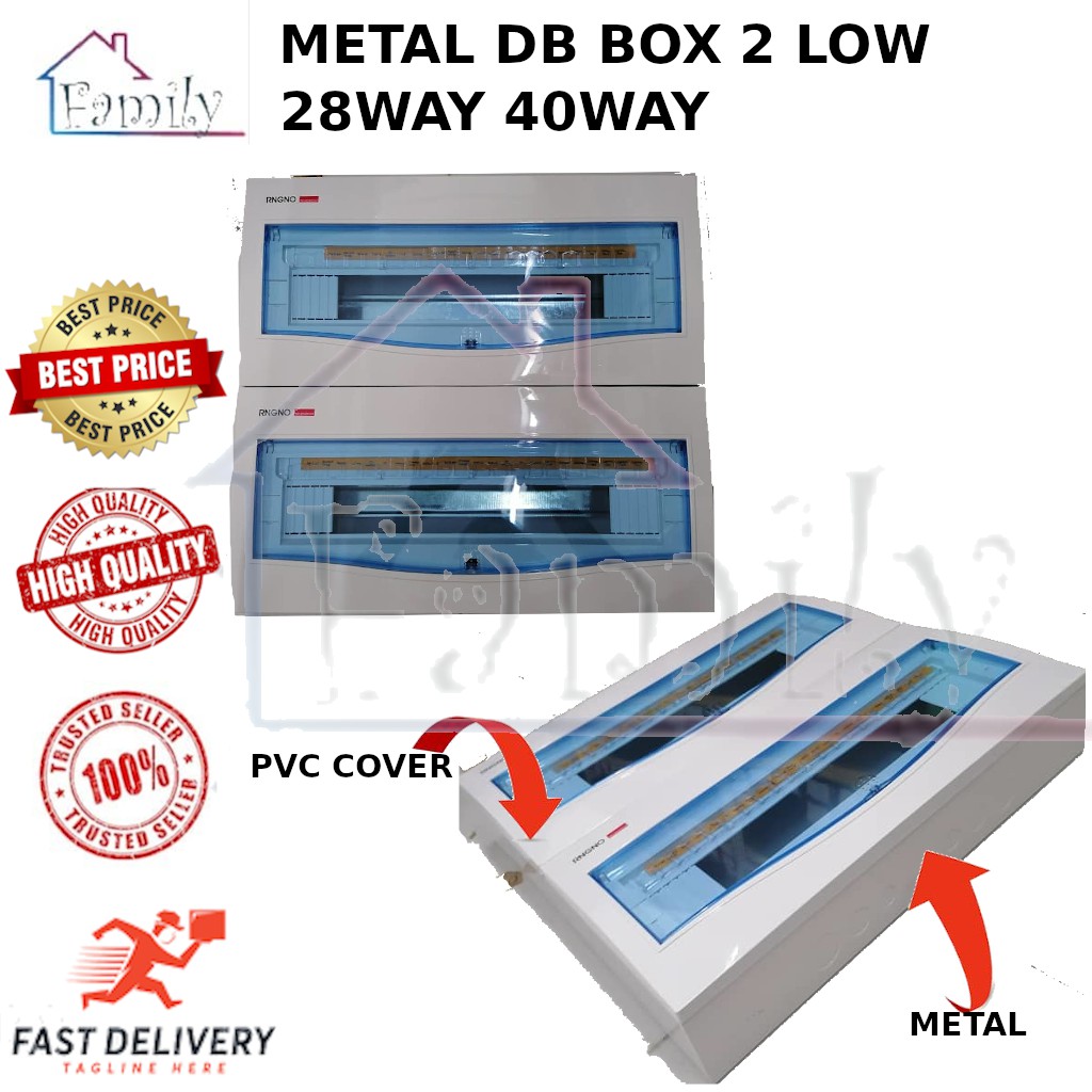 Metal Indoor DB Box / MCB Box RNGNO 28WAY 40WAY | Shopee Malaysia