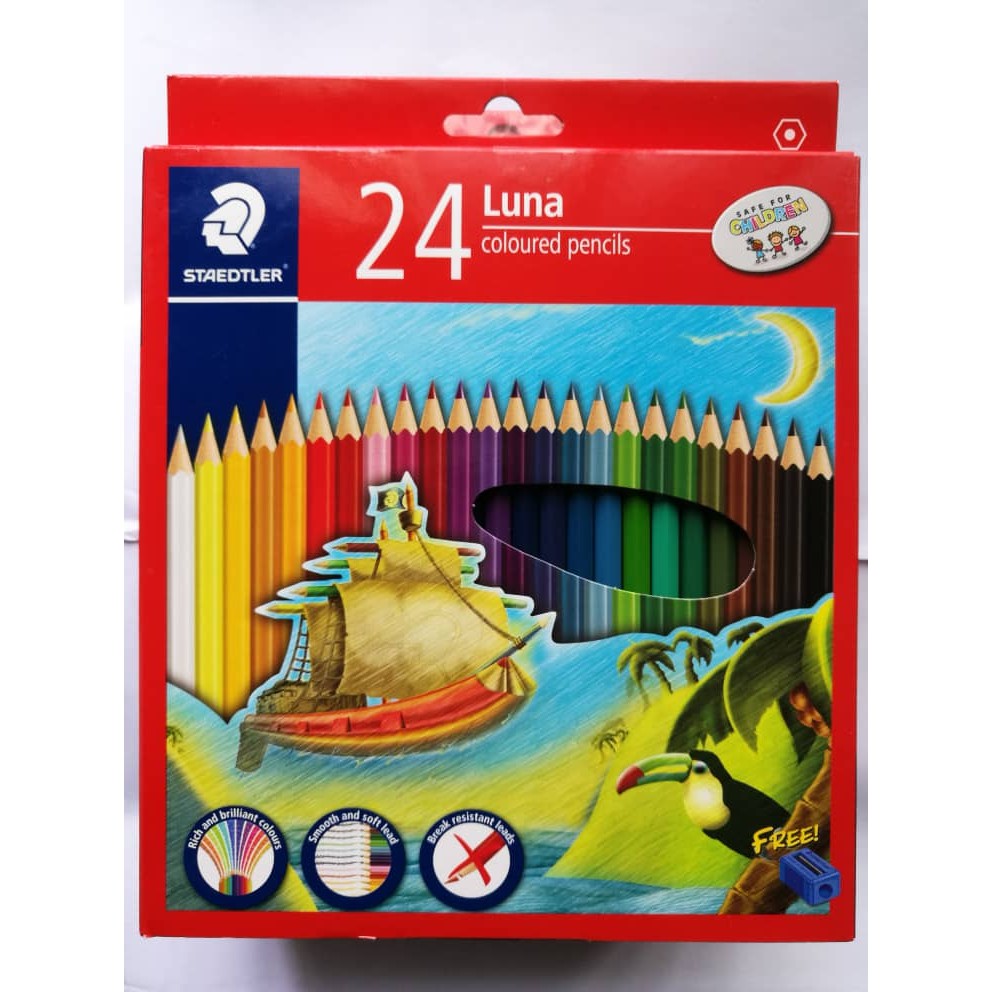 Pensel Warna Panjang Staedtler Luna 24 Colour Shopee Malaysia