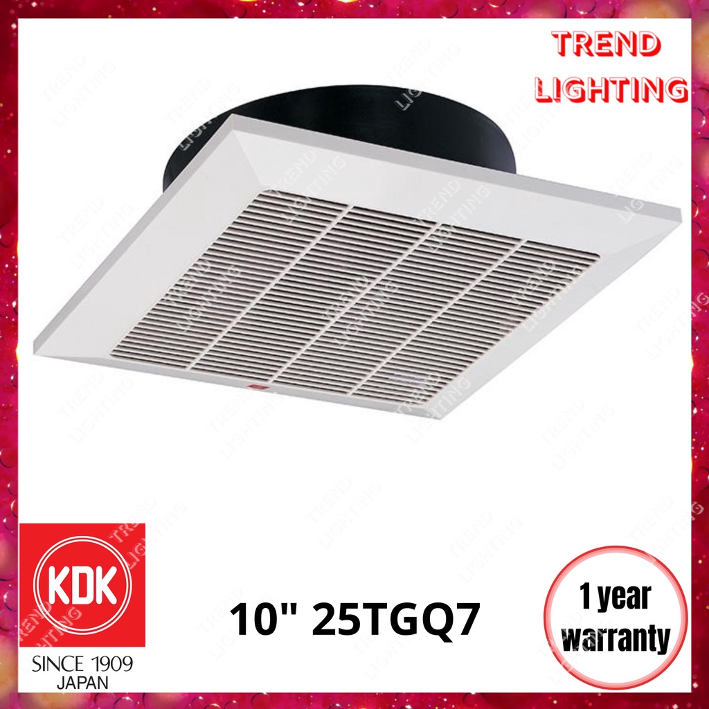 KDK 25TGQ7 10" Ceiling Exhaust Fan Ceiling Ventilation Fan 10 Inches ...