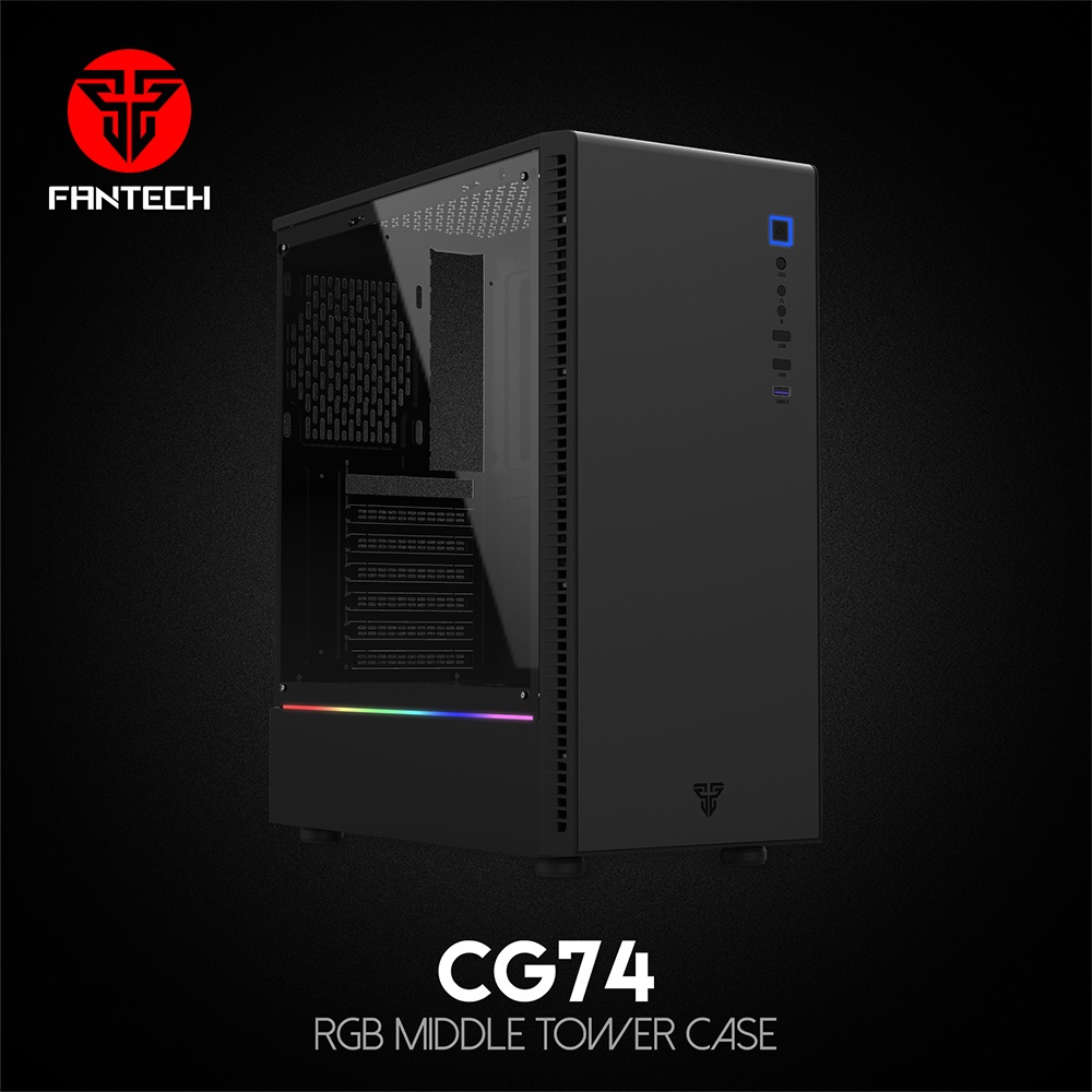 FANTECH PULSE CG71 / CG74 / CG75 RGB Middle Tower PC Case / PC CASING ...