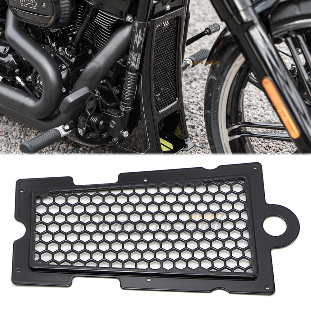 Radiator Grille Guard Cover for Harley Softail Fat Boy Fat Bob 2018 ...
