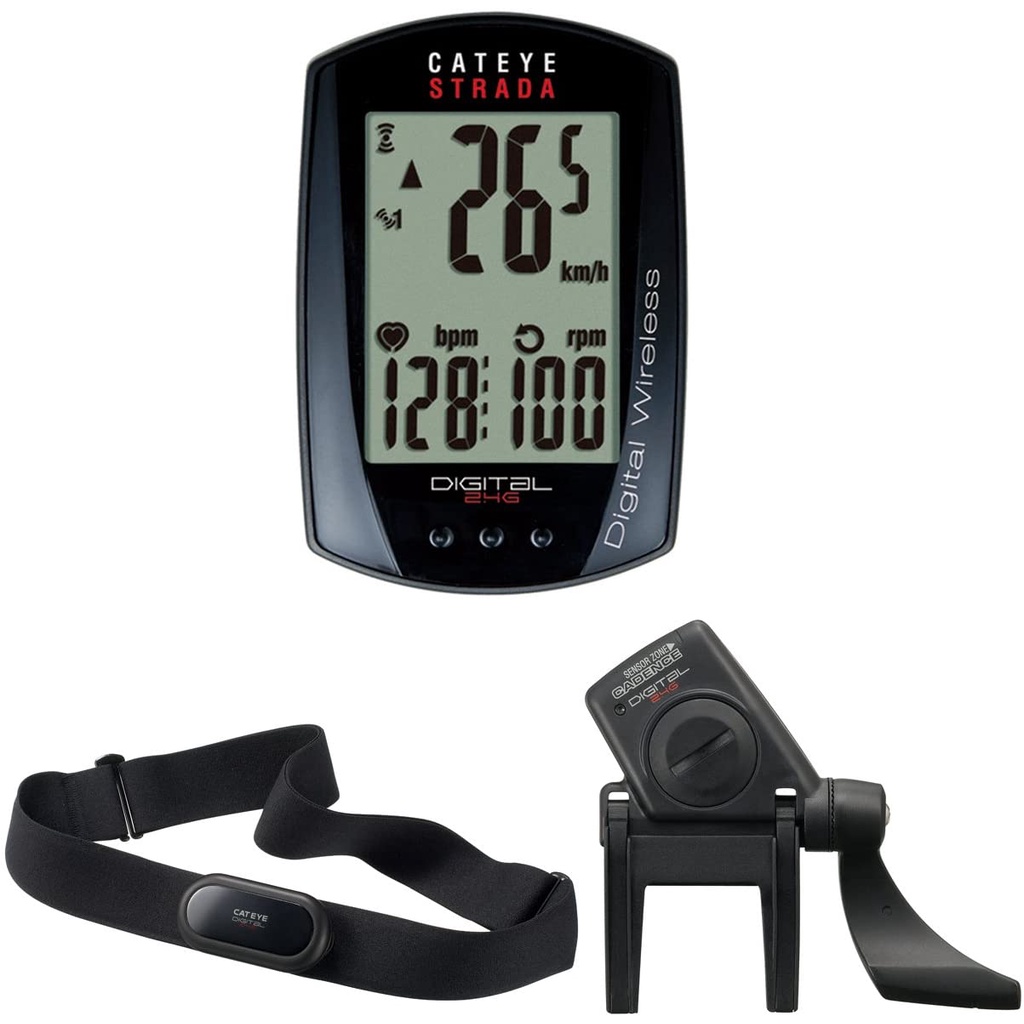 Cateye Meter Cycling - Heart Rate - Cadence - Speed - Strada Digital ...