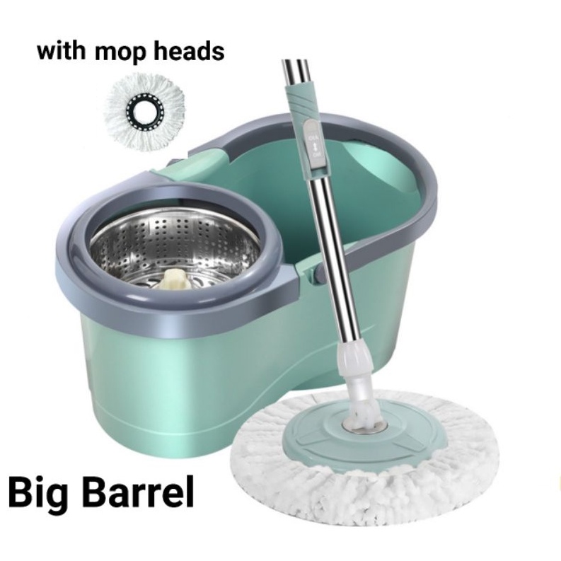 Smart Rotating Mop Set 】 Hand-Free Hand Wash | Spin Mop Set with Wheel ...