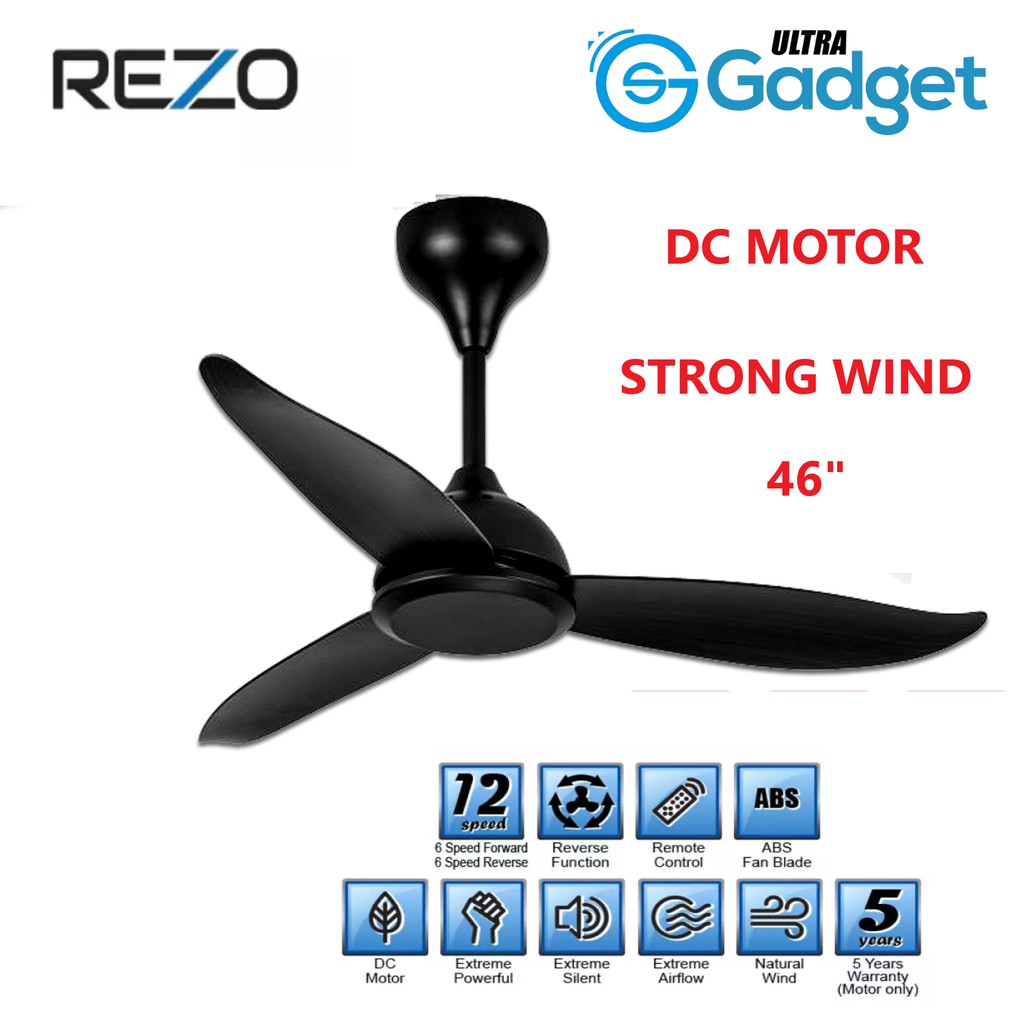 REZO AXIS 46" REMOTE CONTROL DC MOTOR CEILING FAN | Shopee Malaysia