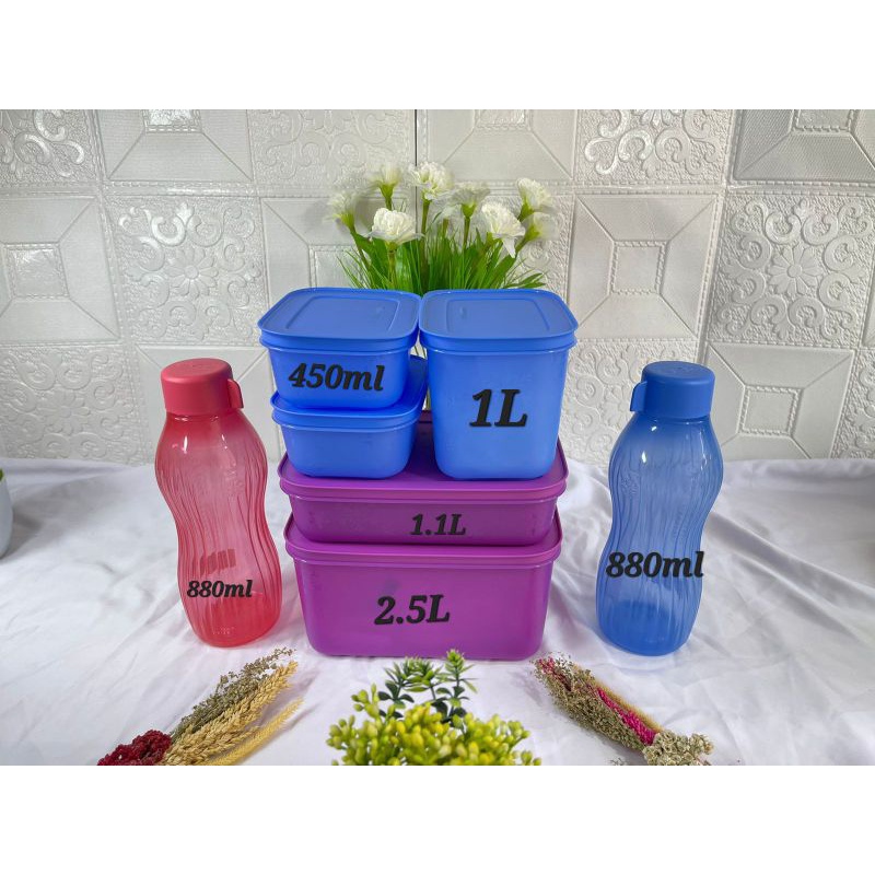 Tuppeware Chill Freeze / XtreamAqua 880ml Eco bottle / Fridge Stackable | Shopee Malaysia