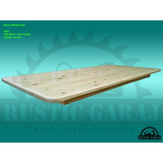 Meja Jepun Lipat Kayu Pallet pine (New Pine Wood) 2x4 kaki (Folding ...