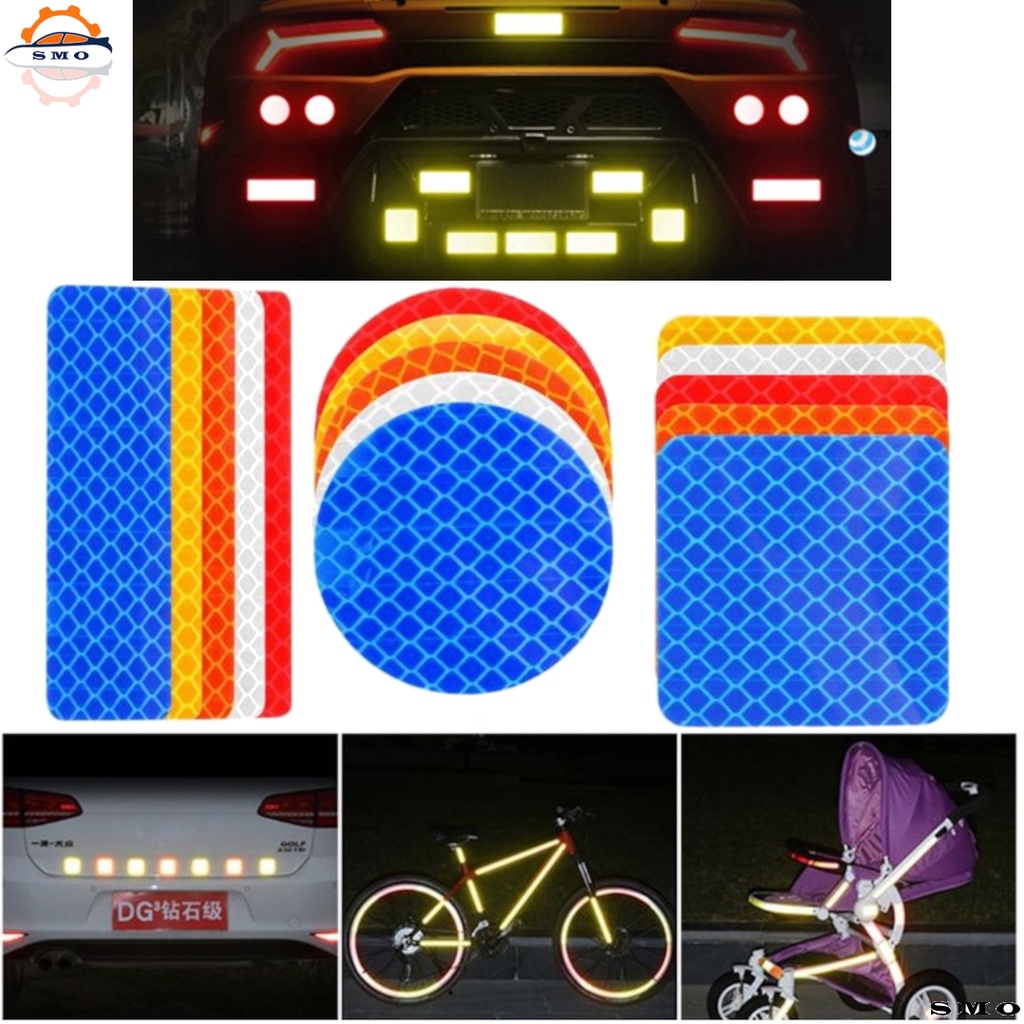 Car Night Reflective Sticker Universal Safety Warning Reflector ...