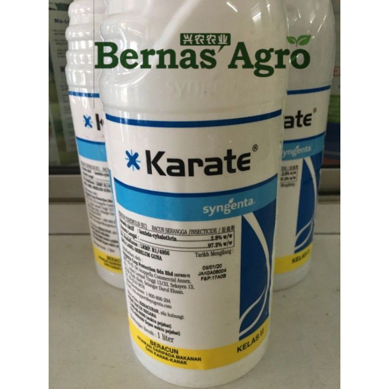 Syngenta Karate/Racun Serangga Pengorek Buah Durian Insecticide Lambda-cyhalothrin 2.8% 杀虫药 1L ...