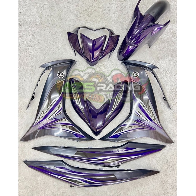 COVERSET LC V8 JUPITER AURORA PURPLE (CUSTOM) | Shopee Malaysia