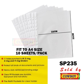 A4 Clear Sheet Protector For Document 10 Sheets Pack | Shopee Malaysia