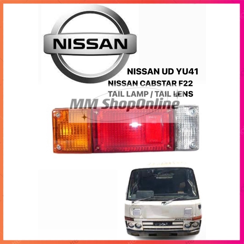 NISSAN CABSTAR F22 F23 H40 H41 H42 255 YU41 UD LORRY REAR TAIL LIGHT LAMP LENS COVER LAMPU ...