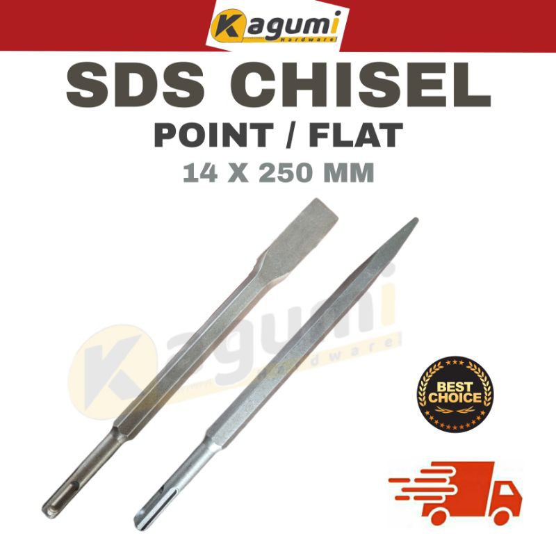 SDS CONCRETE 14 X 250 MM / MATA HACK BATU / CHISEL HACKER BIT (POINT ...