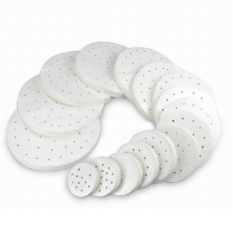 Steamer Paper 50pcs Air Fryer Baking Paper Parchment Perforated Round ...
