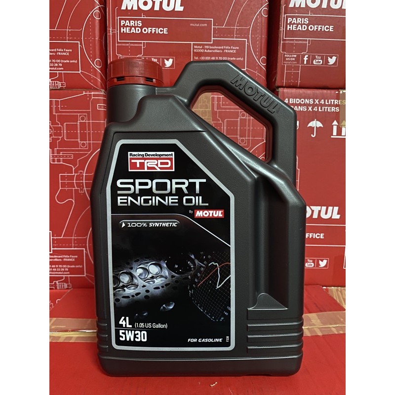 TOYOTA MOTUL TRD 5W30 GASOLINE 100% SYNTHETIC ENGINE OIL ( 4 Liter ...