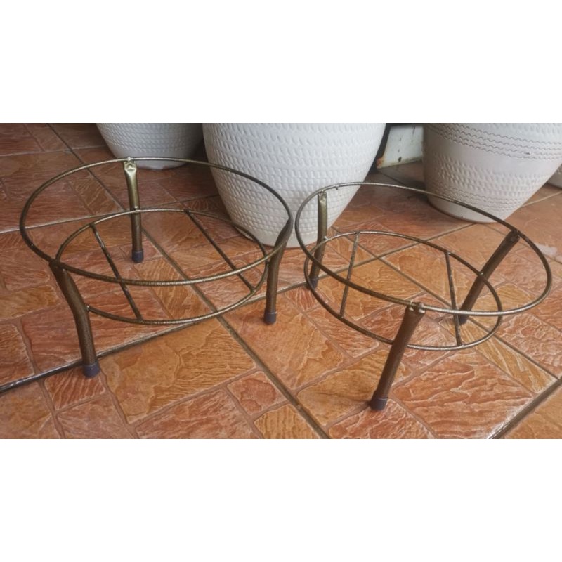 Flower Pot Stand 27cm Low Diameter Iron Color Plants Garden Decoration ...