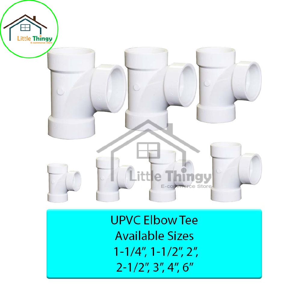 1-1/2 Inches - 40mm UPVC Equal Tee UPVC Fitting LittleThingy | Shopee ...