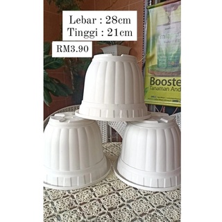 Pasu Bunga Murah / Flower Pot RM1.50 -RM 3.90 PELBAGAI SAIZ / TAHAN ...