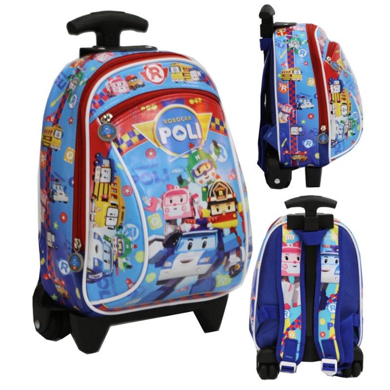 Artisan Crafted Robocar Poli Cartoon Character 3-D School Bag/Backpack ...
