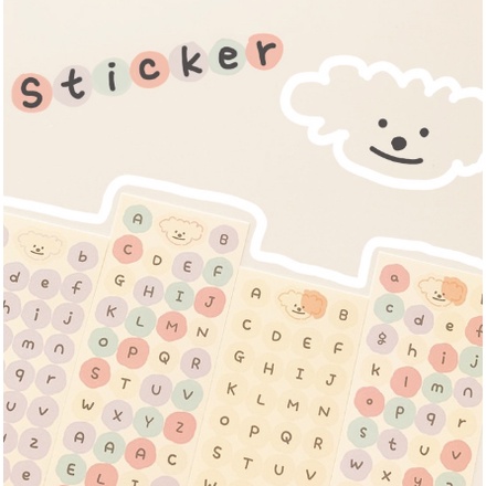Alphabet Sticker Cute Stickers For Journal Decoration Scrapbook Letter ...