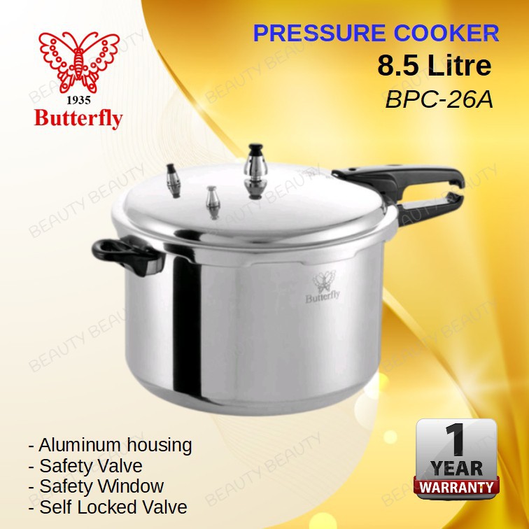 Periuk tekanan∨ Butterfly BPC26A Pressure Cooker 8.5L / Dapur tekanan ...