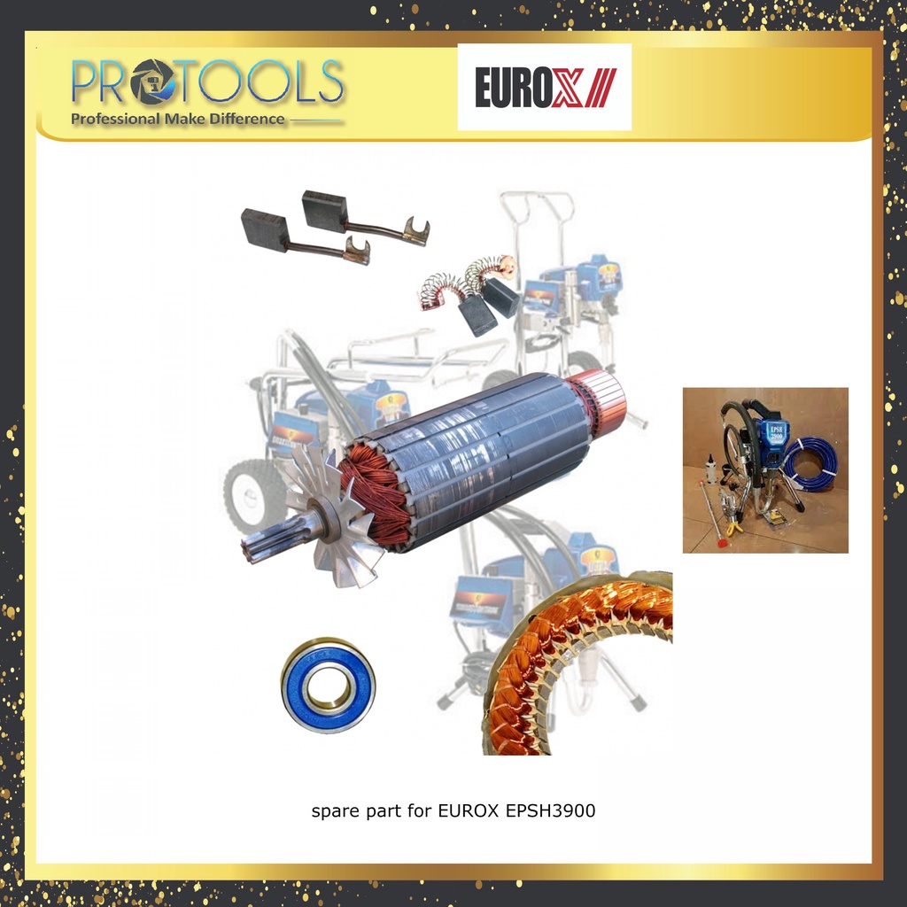 EUROX EPSH3900 SPRAY PAINT MACHINE SPARE PART MOTOR,COIL | Shopee Malaysia