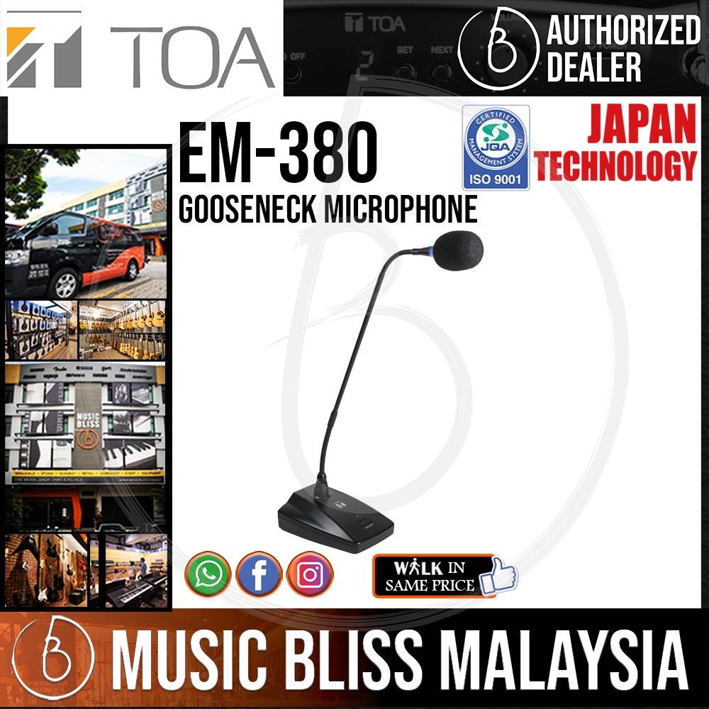 TOA EM-380 Gooseneck Microphone (EM380) | Shopee Malaysia