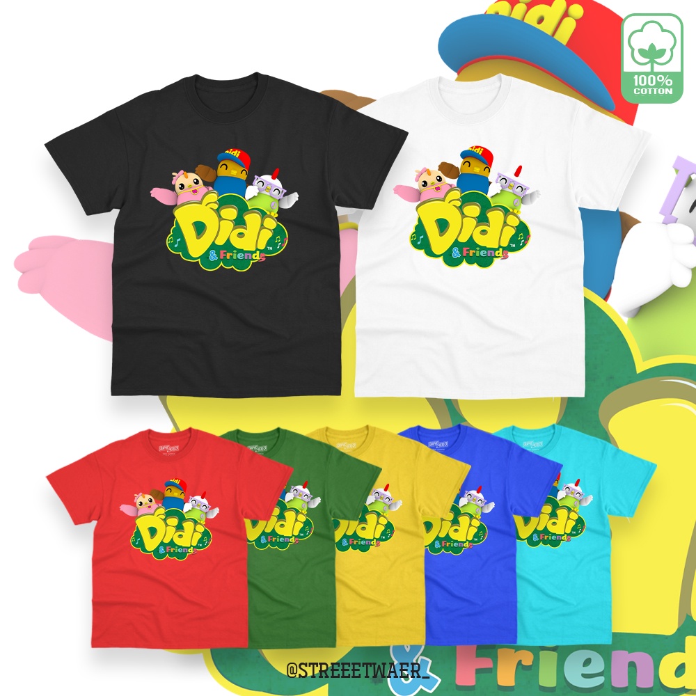 DIDI & FRIENDS KIDS TSHIRT 100% COTTON / 170 GSM | Shopee Malaysia