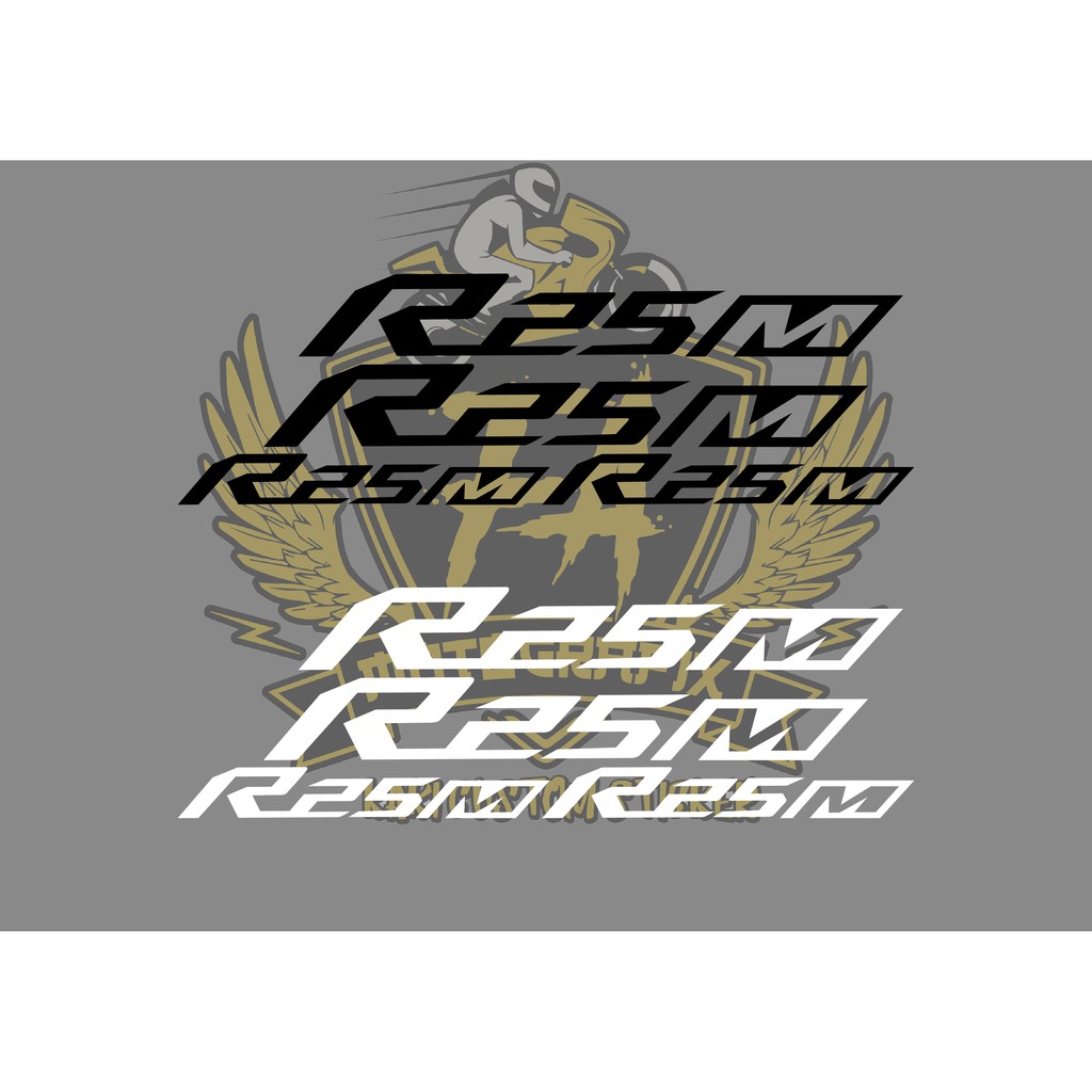 STICKER R25M FOR R25 1 SET 4PCS | Shopee Malaysia