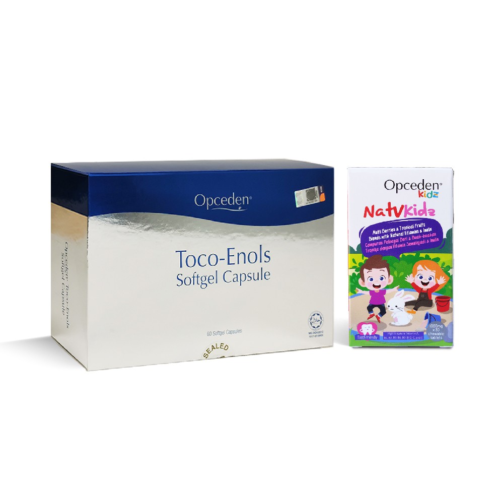 1x Opceden Toco-Enols with 60 Softgels + 1x Opceden Natvkidz ...