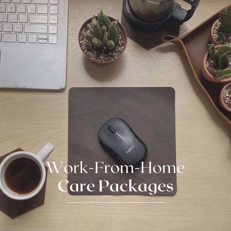 Work From Home Kit, Care Packages - Personalised Genuine Leather Gift ...