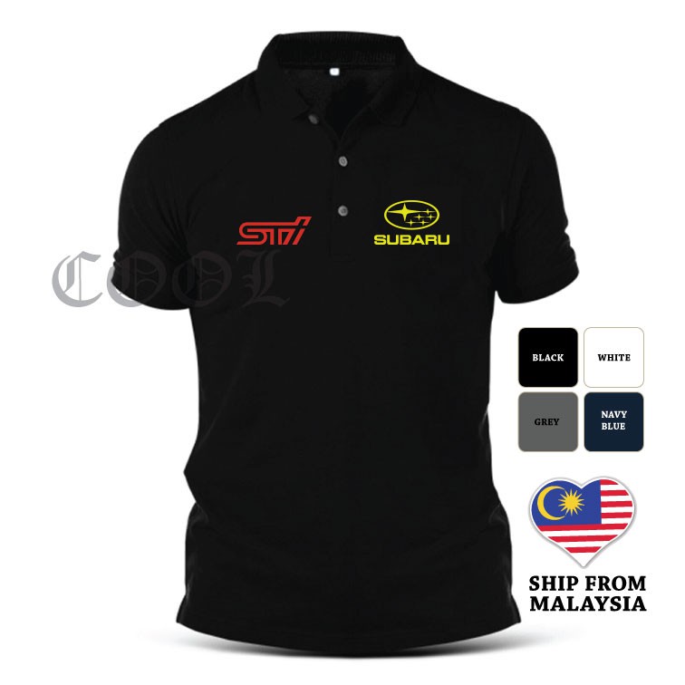 Subaru Automobile Sport Car Polo Tee T-Shirt Embroidery Logo EDR-037 ...
