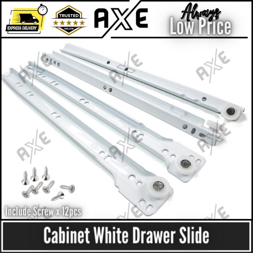 Heavy Duty Drawer Slide Roller Runner Drawer Roda Rail Wheel Rail Open ...