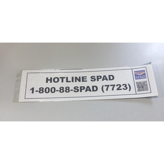 STICKER HOTLINE SPAD with QR Code Sticker For Lorry | Shopee Malaysia