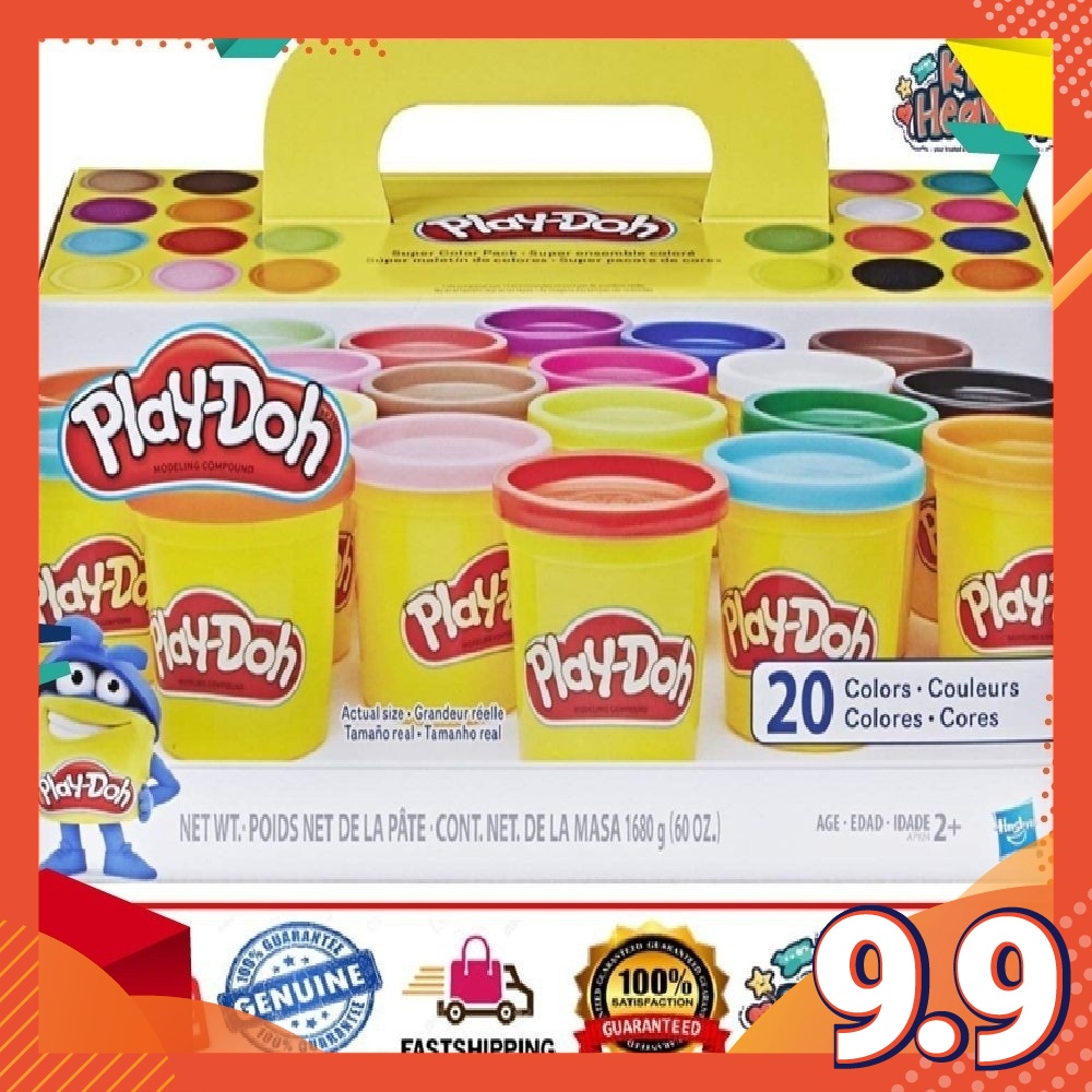 Play-Doh Super Color, 20-Pack, 60 oz (100.0% Original) | Shopee Malaysia