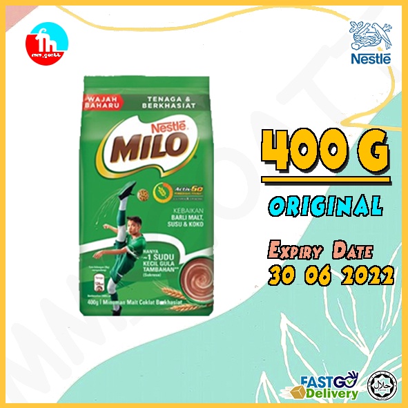 Nestle Milo Activ-Go Softpack Original 400g | Shopee Malaysia