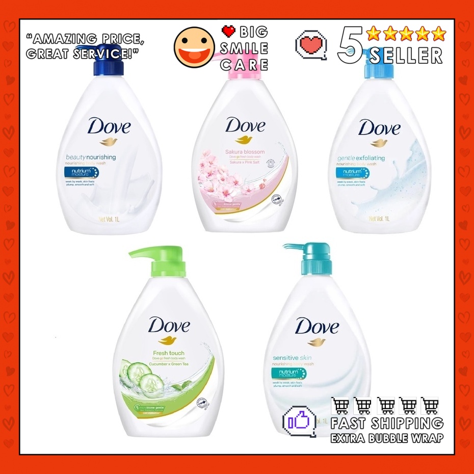 Dove Shower Body Wash -1000ML(Assorted) | Shopee Malaysia