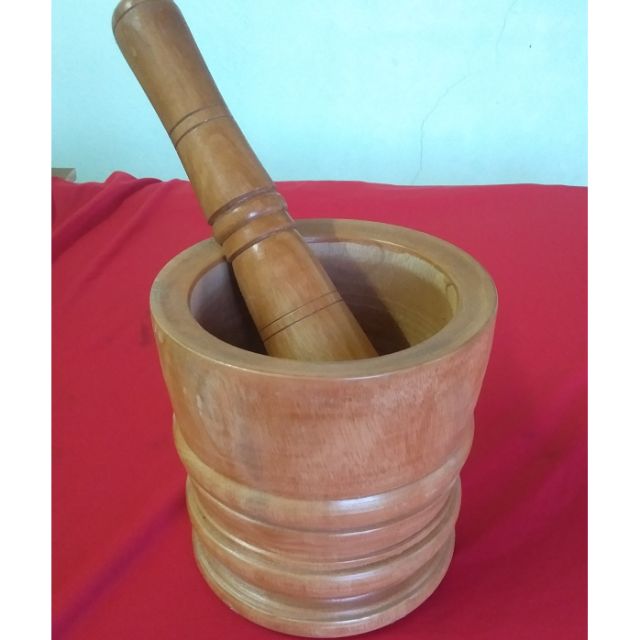 Lesung kayu buatan tangan | Shopee Malaysia