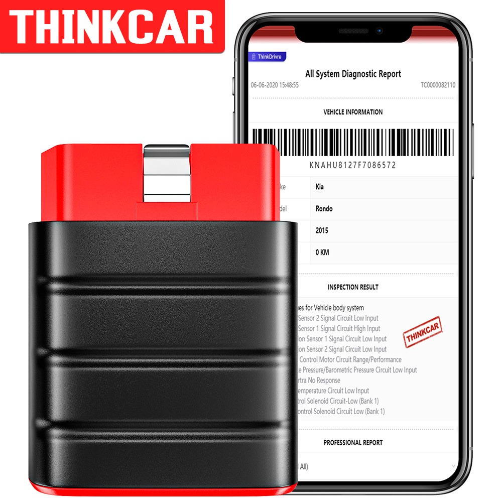 THINKCAR Thinkdiag Mini Thinkdriver OBD2 Scanner Professional Bluetooth ...