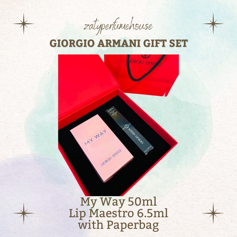 Giorgio Armani My Way Gift Set Original Perfume New In Box | Shopee ...