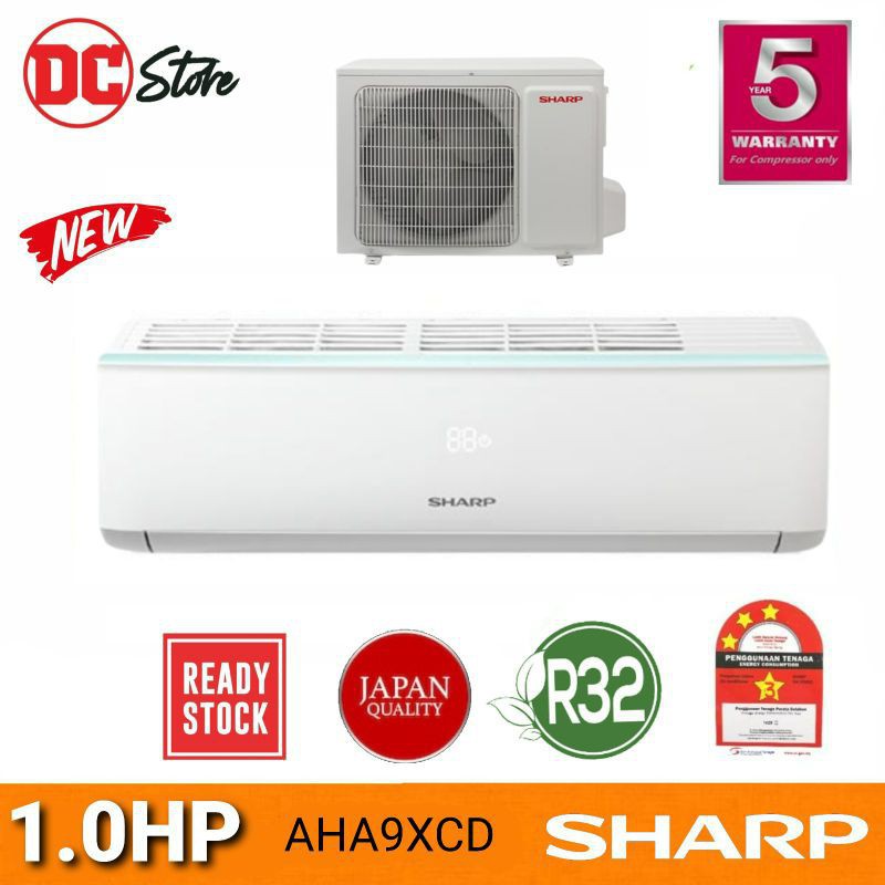 Aircond inverter mini aircond portable air conditioner Sharp Air Conditioner Aircond 1.0HP 1HP ...
