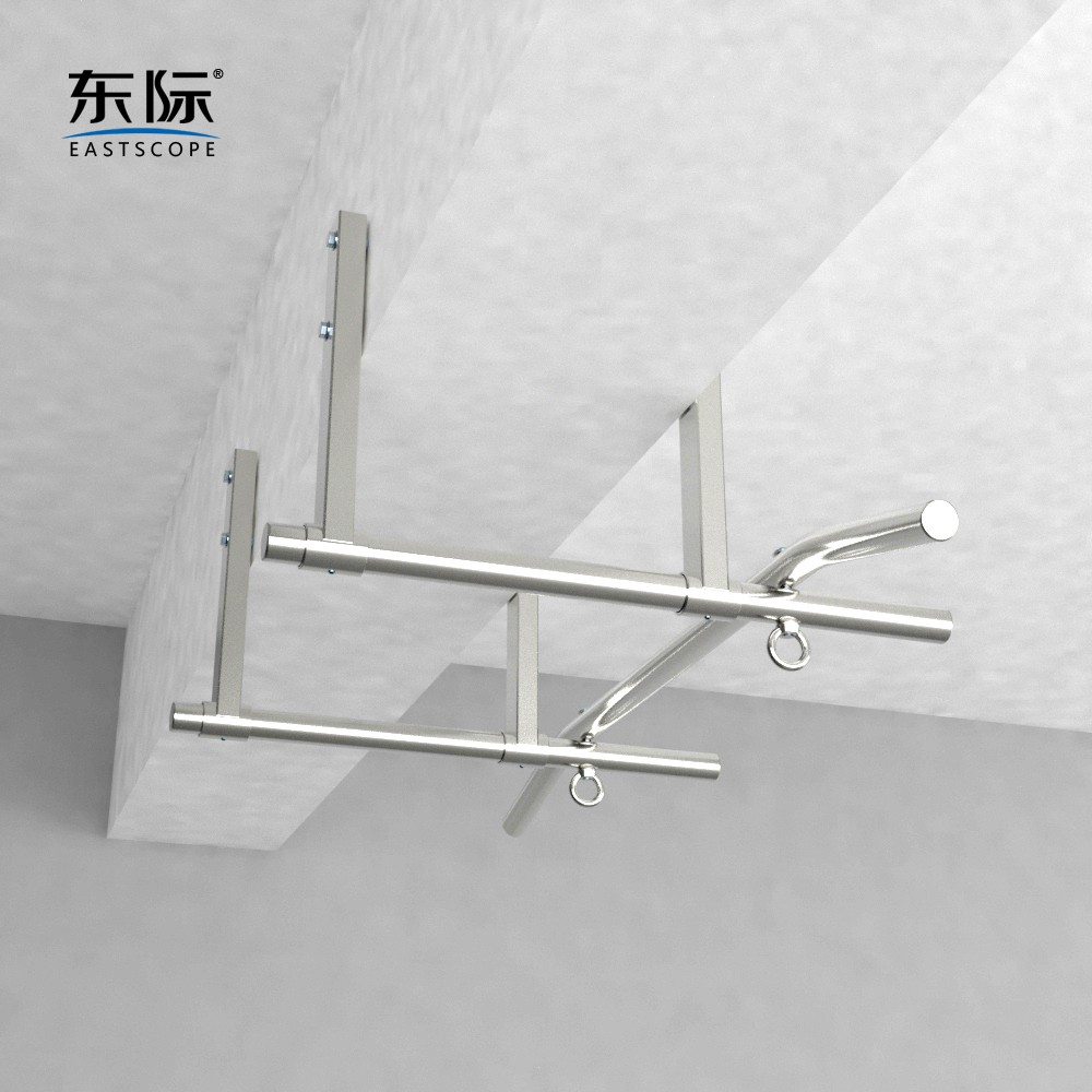 Stainless steel beam pull-ups, horizontal bars, swings, rings, shelf ...