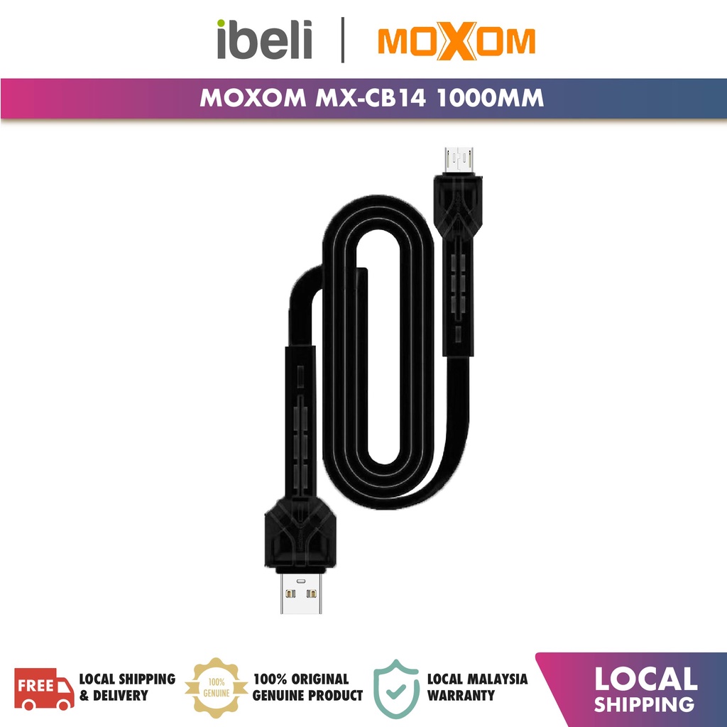Moxom MX-CB14 Micro USB/Type-C 2.4A High Speed USB Data Cable ...